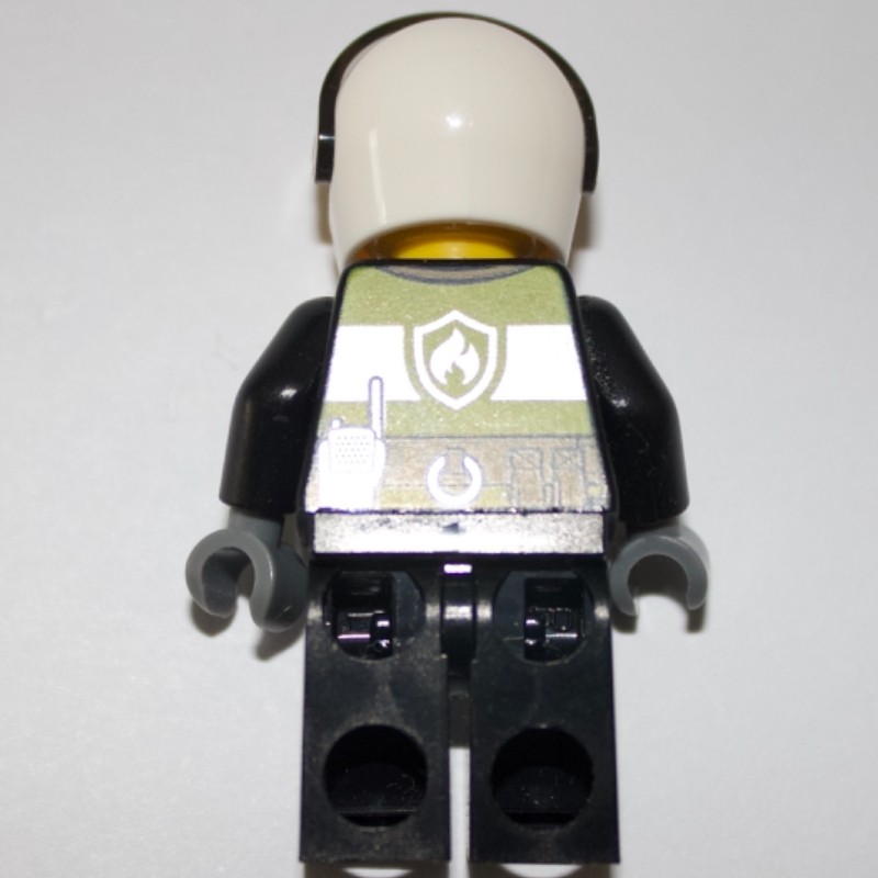 LEGO Set fig-008069 Firewoman, Safety Vest with Flashlight, Pocket, and ...