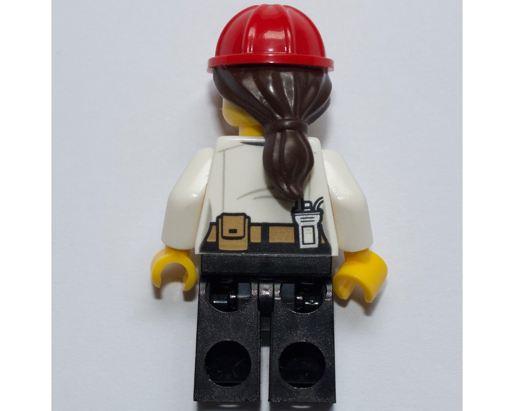 LEGO Set fig-008101 Firewoman, White Polo Shirt with Radio and Badge ...