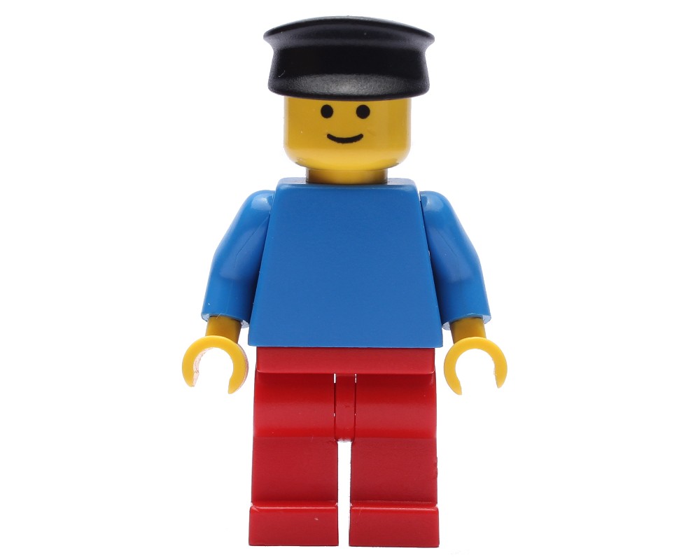 LEGO Set fig-008140 Man, Blue Torso, Red Legs, Black Hat | Rebrickable ...
