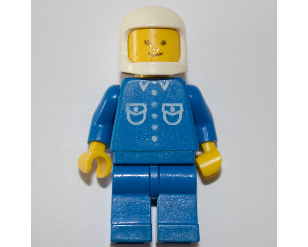 LEGO Set fig-008156 Man, Blue Shirt with Buttons and Pockets, Blue Legs ...