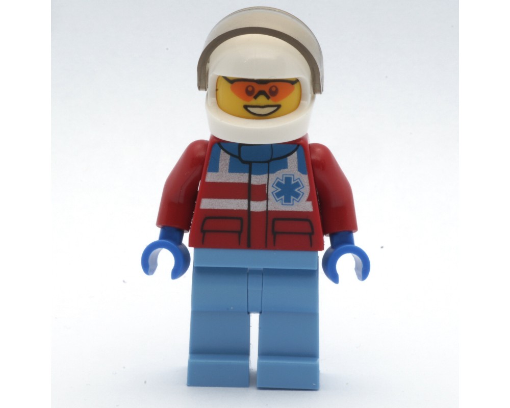 LEGO Set fig-008189 Paramedic, Red Jacket with Star of Life, White ...