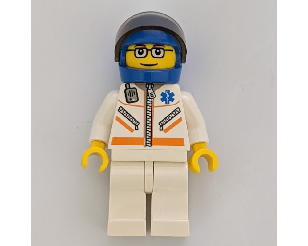 LEGO Set fig-008200 Paramedic, White Jacket with Zipper, Radio and Star ...