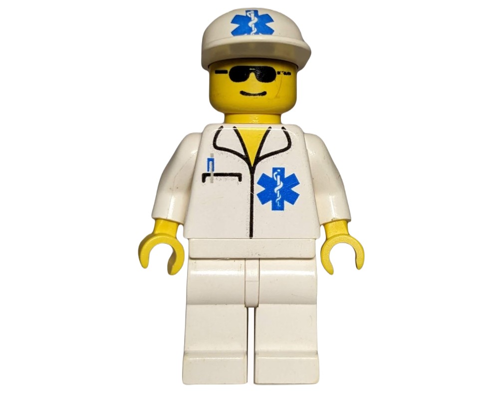LEGO Set fig-008205 Axel - Doctor, White Shirt with Pocket and Star of ...