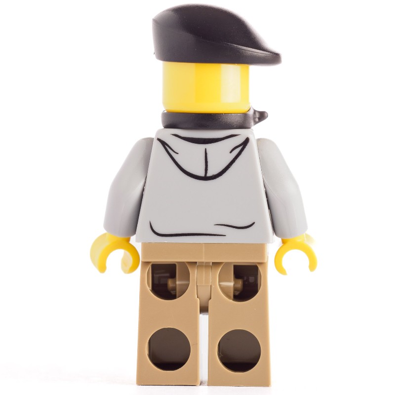 LEGO Set fig-008318 Light Bluish Grey Torso, Dark Tan Legs, Mustache ...