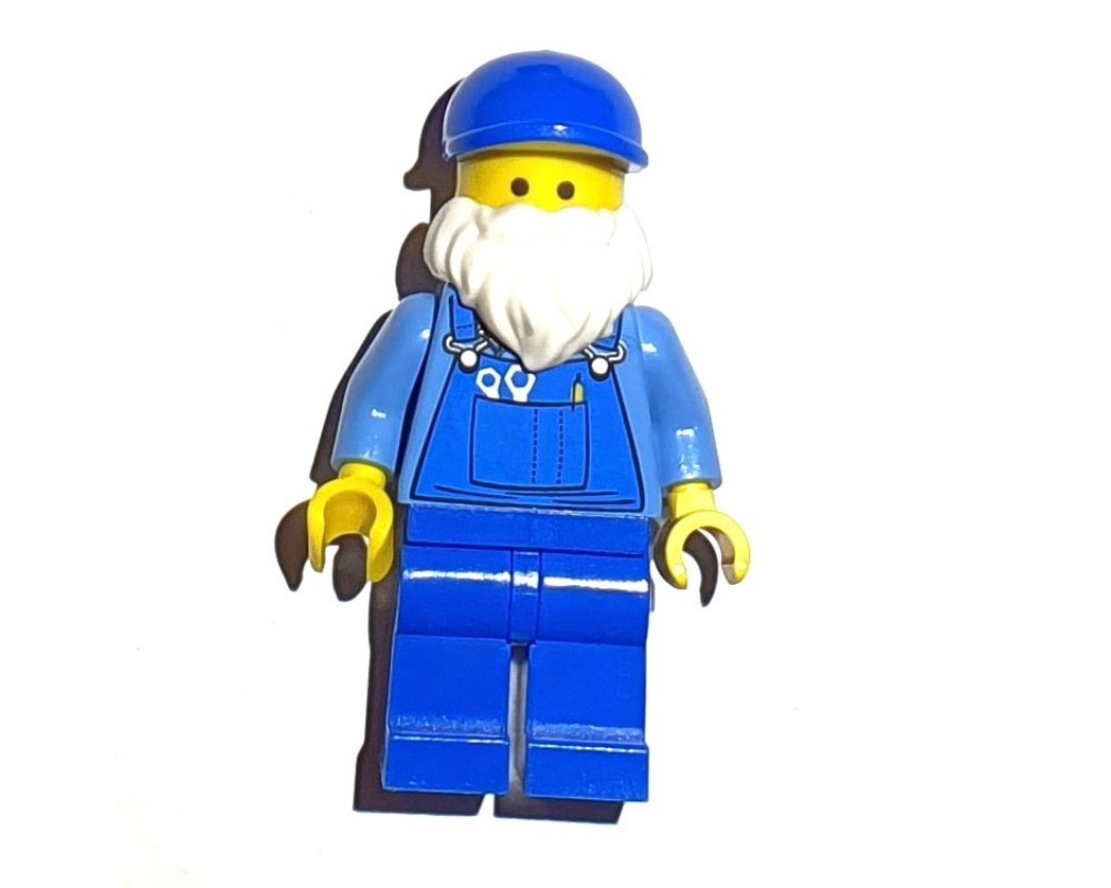 LEGO Set fig-008323 Medium Blue Torso, Blue Legs, Blue Cap, White Beard ...