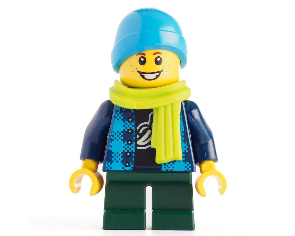 LEGO Set fig-008333 Kid, Dark Blue Torso, Dark Green Legs, Blue Cap ...