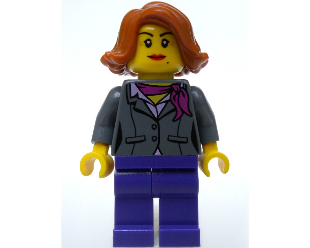 LEGO Set fig-008341 Dark Bluish grey Torso, Jacket, Dark Purple Legs ...