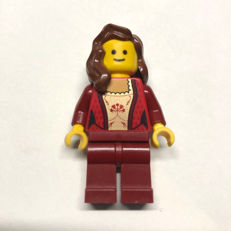 LEGO Set fig-008384 Red Torso, Dark Red Legs, Reddish Brown Hair (2011 ...