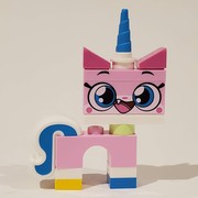 LEGO Set fig-008398 Unikitty, Dark Azure Foot, Open Mouth, Big Pupils ...
