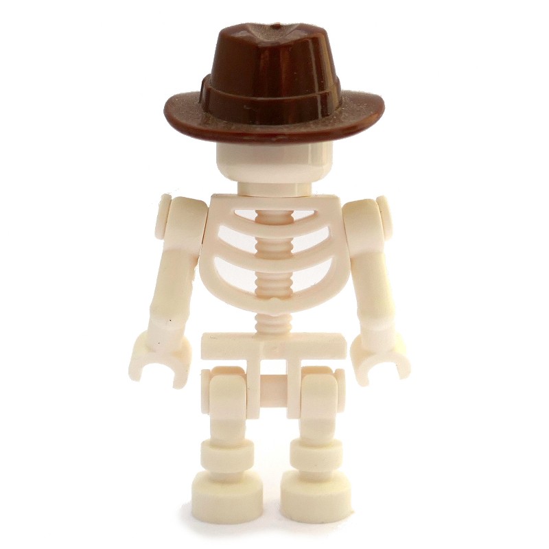 LEGO Set fig-008407 Skeleton, Standard Face, Fedora | Rebrickable ...