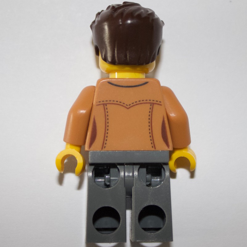 LEGO Set fig-008431 Medium Nougat Torso, Dark Bluish Grey Legs, Dark ...