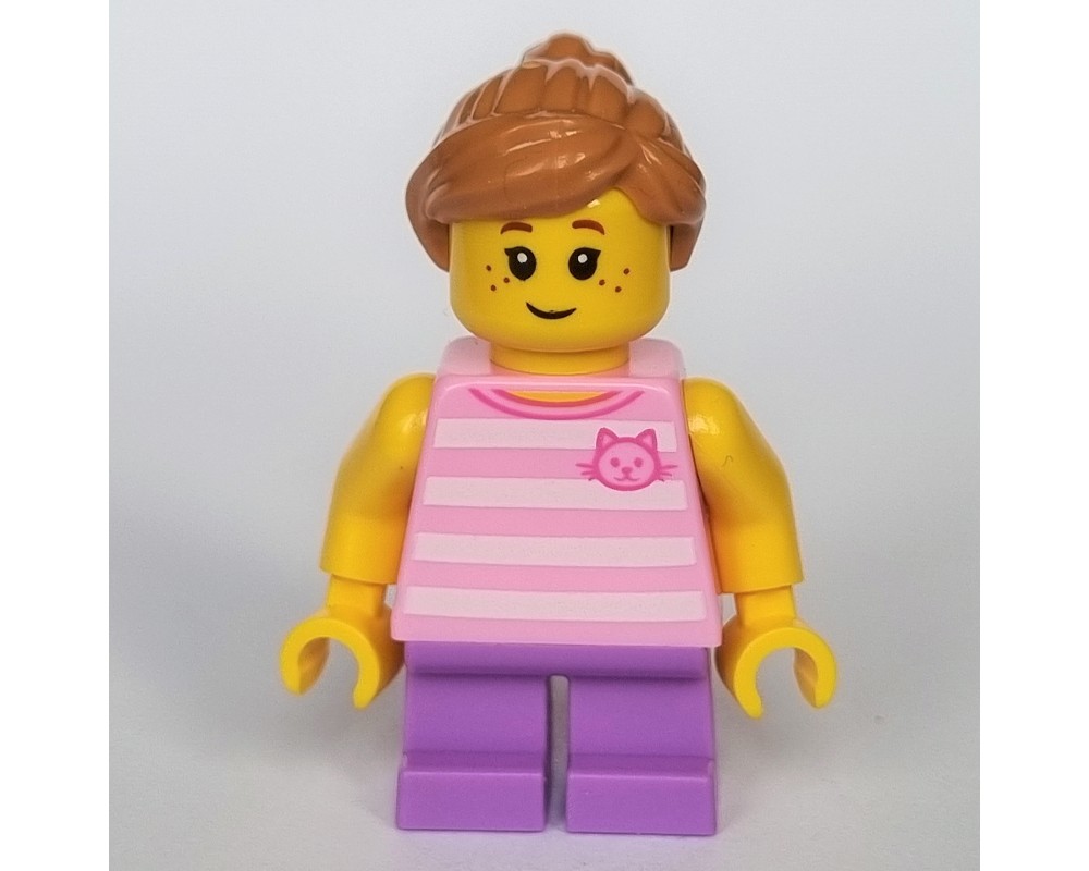 LEGO Set fig-008444 Kid, Bright Pink Torso, Medium Lavender Legs ...