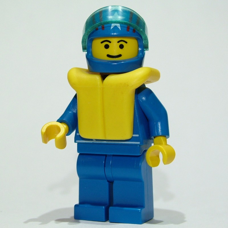 LEGO Set fig-008475 Racer, Blue Jacket with Octan Logo, Blue Legs, Blue ...