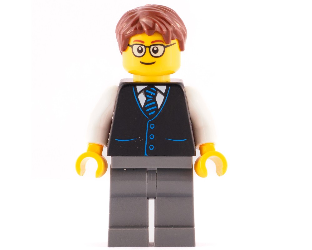 LEGO Set fig-008507 Launch Director - Black Torso, Dark Bluish Grey ...