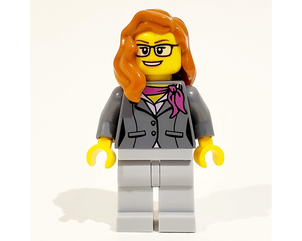 LEGO Set fig-008508 Scientist - Dark BLuish Grey Torso, Light Bluish ...