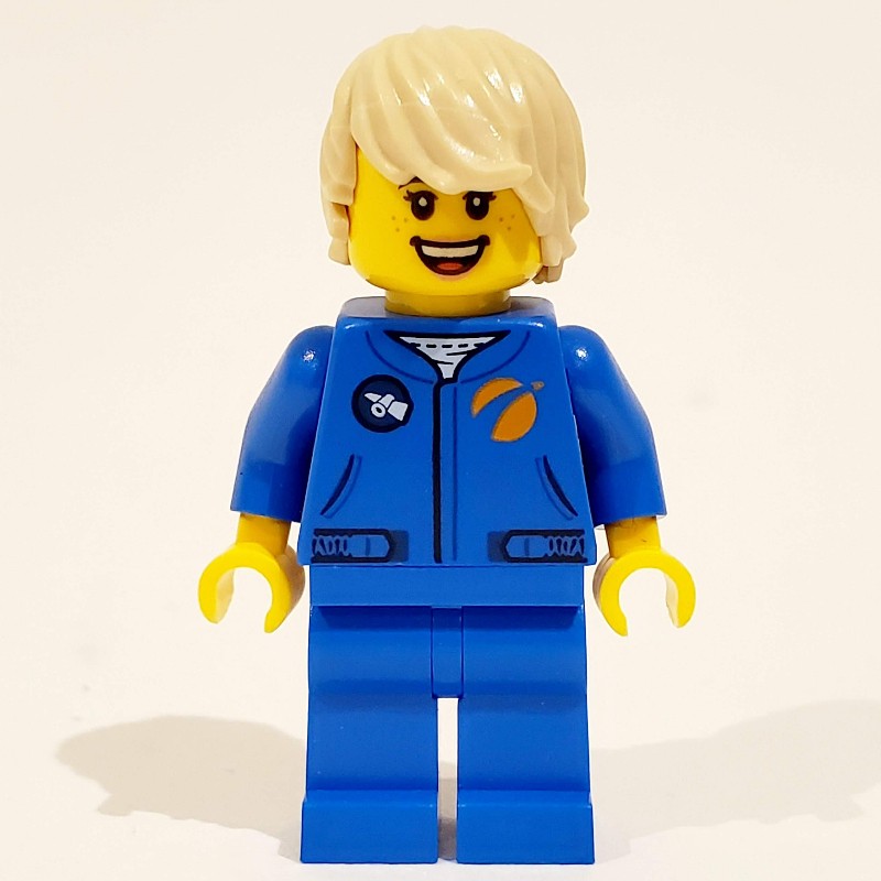 LEGO Set fig-008510 Astronaut - Blue Torso and Legs, Tan Hair ...
