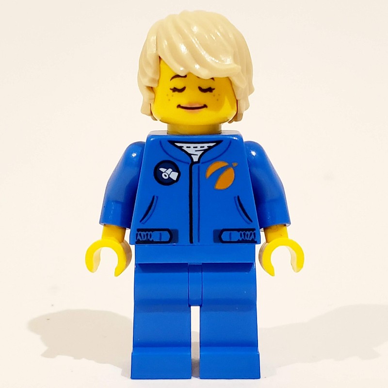 LEGO Set fig-008510 Astronaut - Blue Torso and Legs, Tan Hair ...