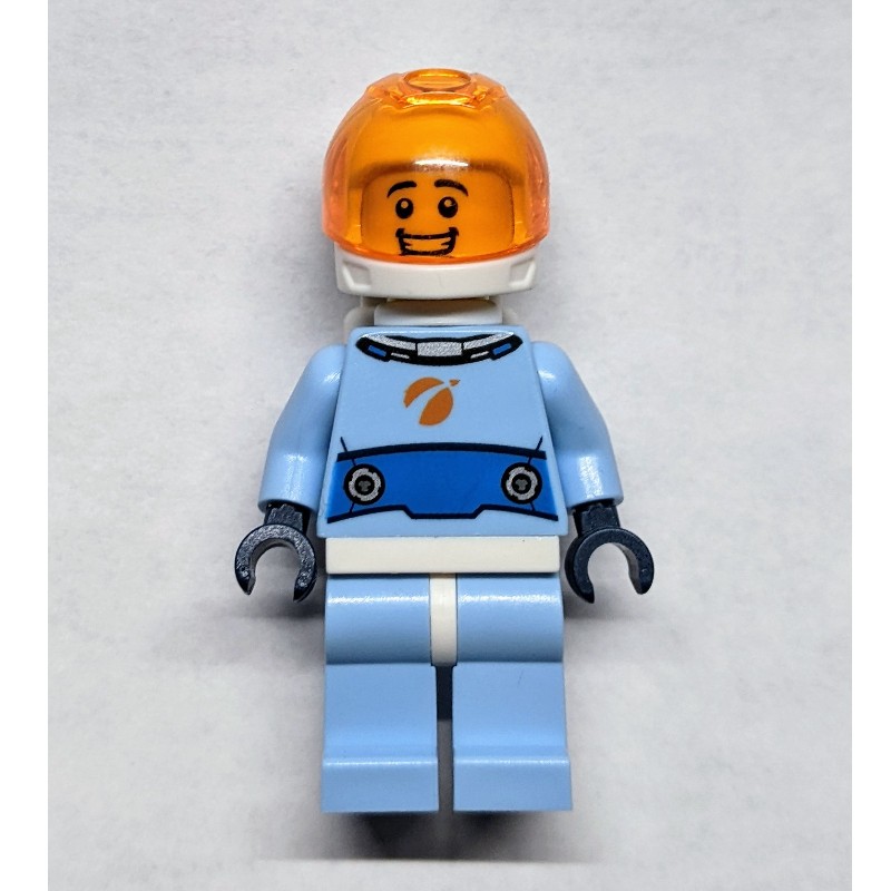 LEGO Set fig-008527 Astronaut - Bright Light Blue Torso and Legs, White ...