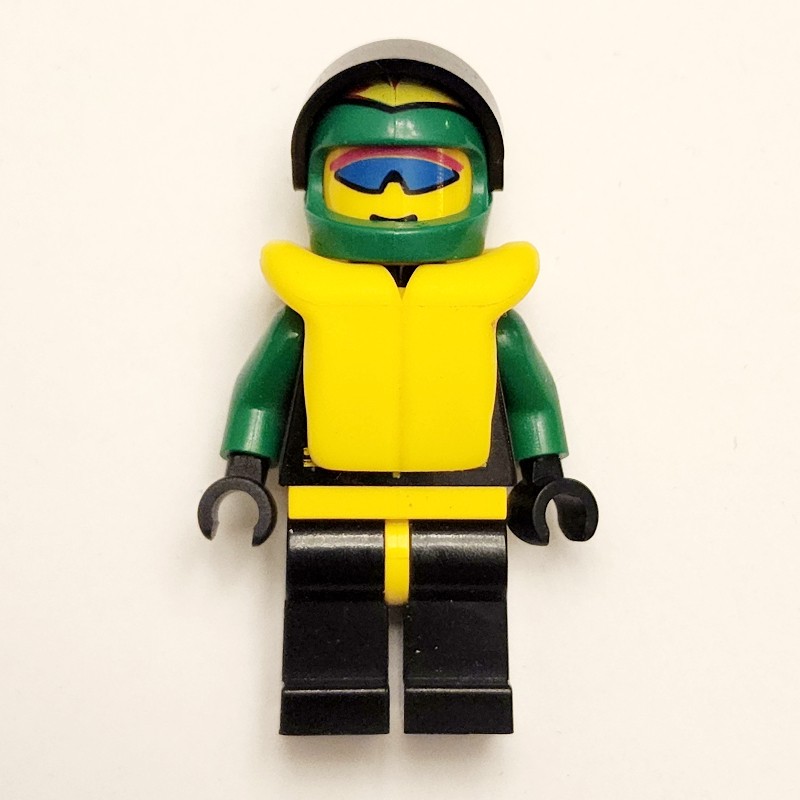 LEGO Set fig-008544 Racer, Extreme Team, Black Jacket, Black Legs ...