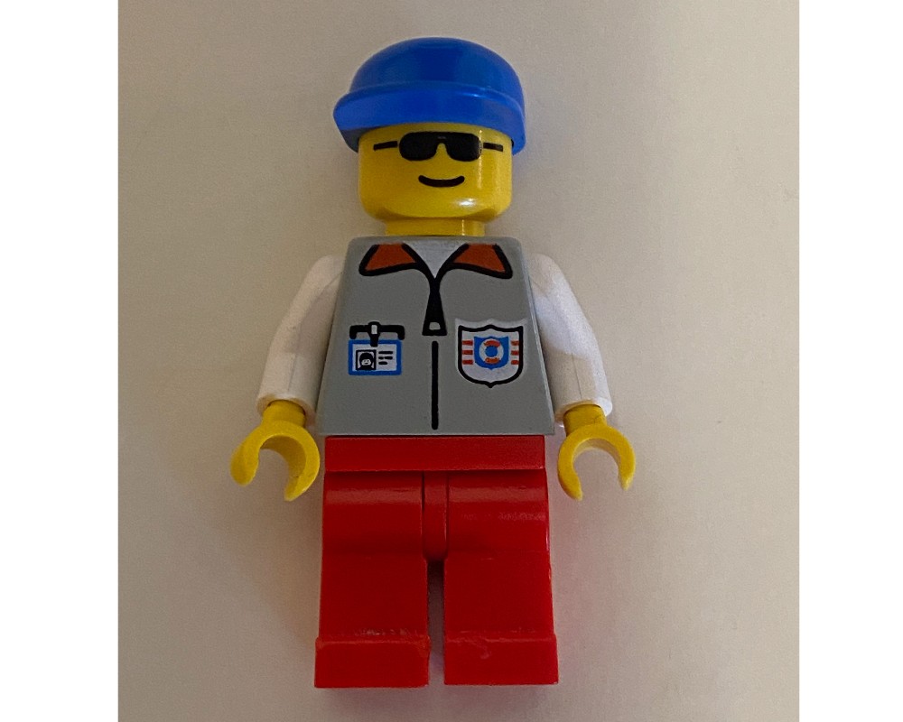 LEGO Set fig-008591 Coast Guard, Light Gray Jacket with Zipper and ...