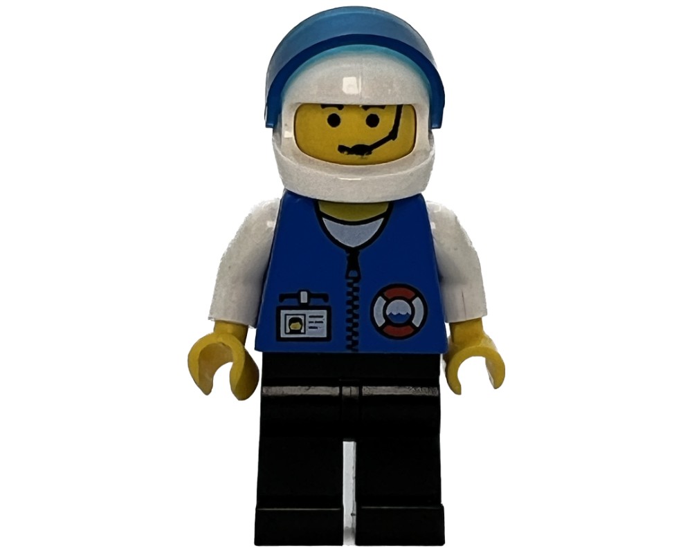 LEGO Set fig-008643 Coast Guard, Blue Jacket with Zipper and ID Badge ...