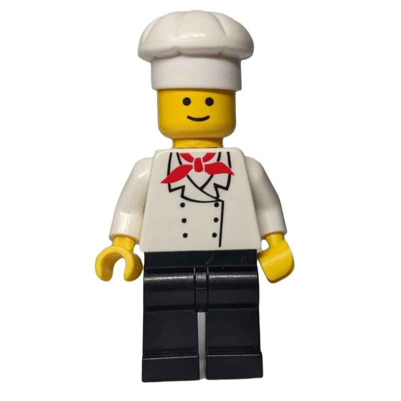 LEGO Set fig-008757 Chef, Red Neckerchief, Black Legs (3626b Head ...