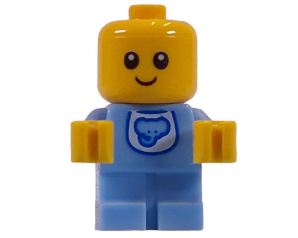 LEGO Set fig-008787 Baby, Bright Light Blue Body, Bib | Rebrickable ...