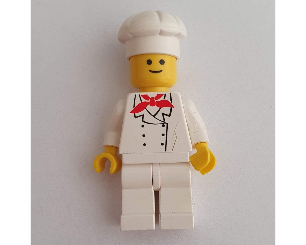 LEGO Set fig-008851 Chef, Red Neckerchief, White Legs (3626b Head ...