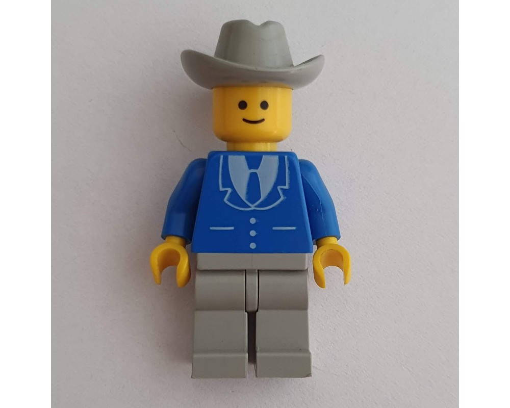 LEGO Set fig-008853 Man, Blue Jacket with Tie and Three Buttons, Light ...