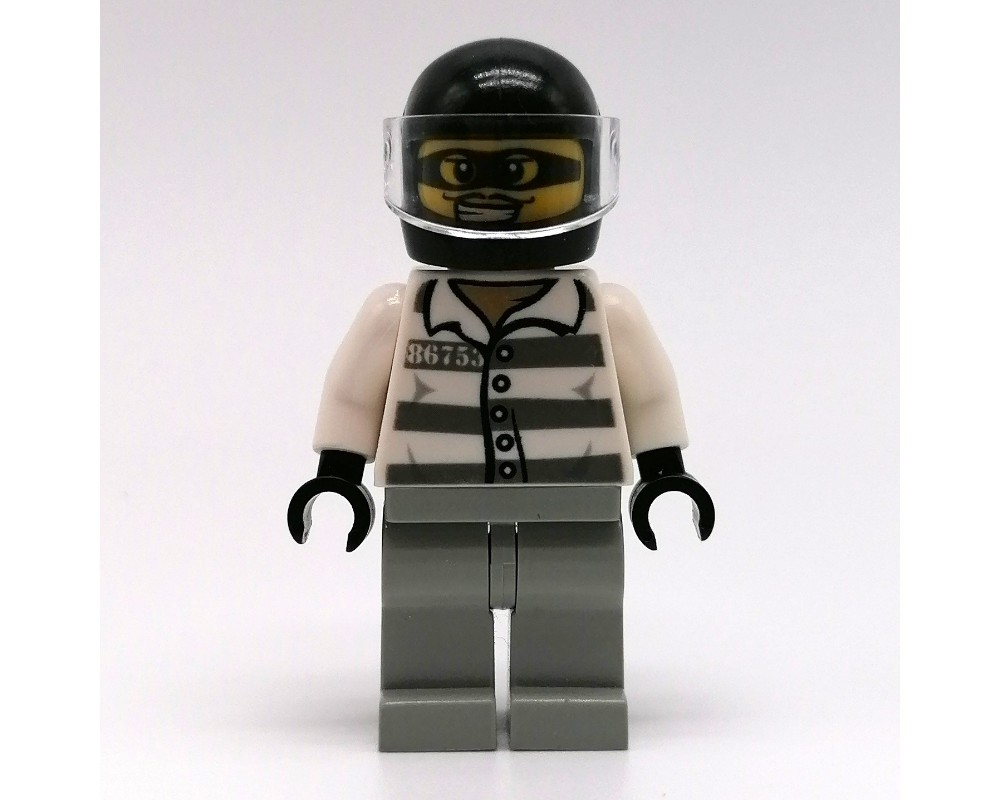 LEGO Set fig-008862 Criminal, Prison Shirt with #86753, Light Bluish ...