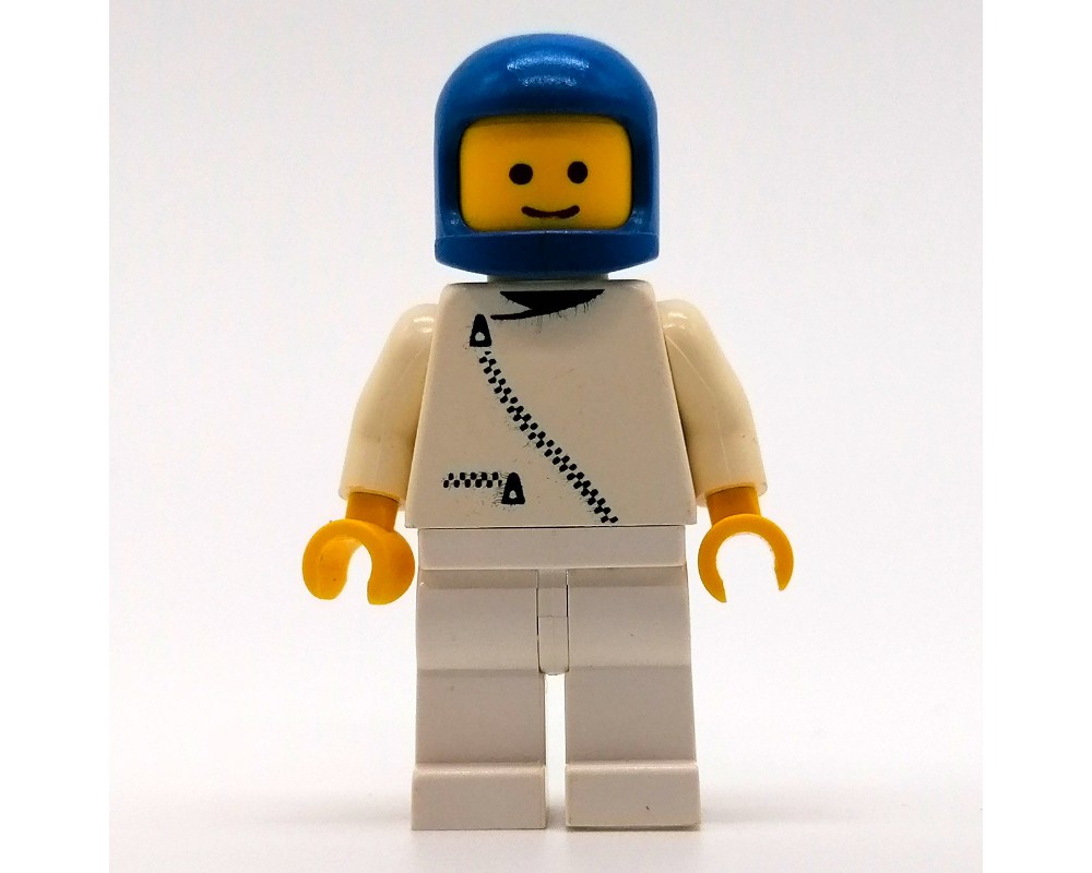 LEGO Set fig-008892 Man, White Jacket with Zipper, White Legs, Blue ...