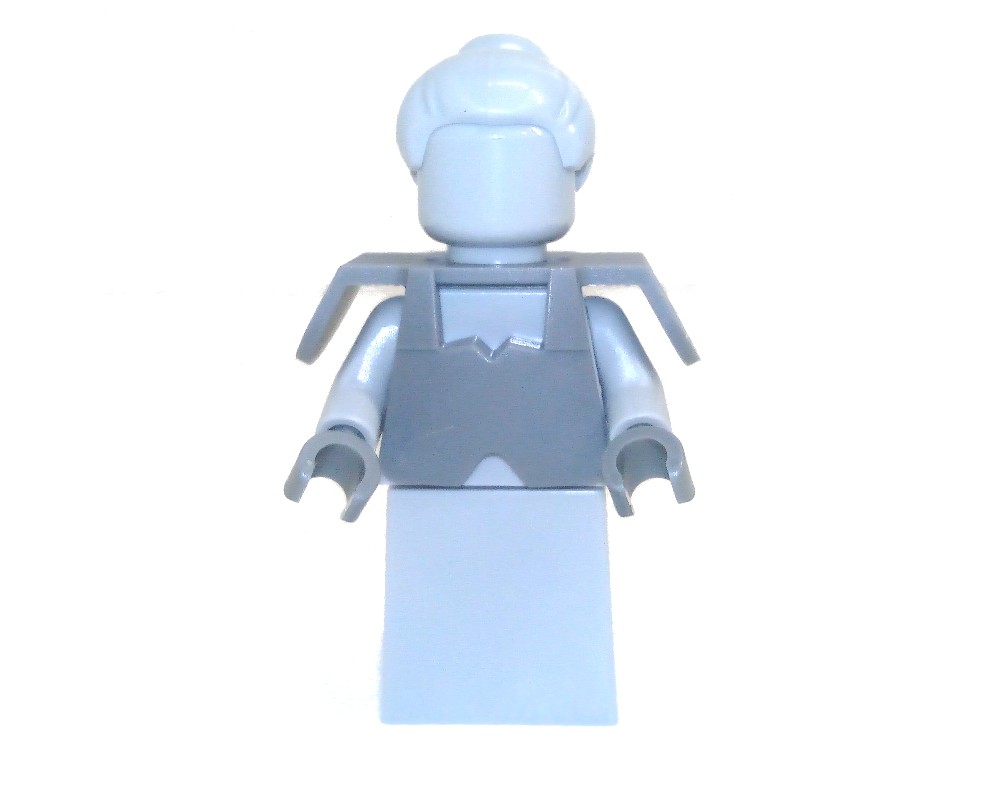 LEGO Set fig-009078 Statue - Lilly Light Bluish Gray Hair in Bun ...