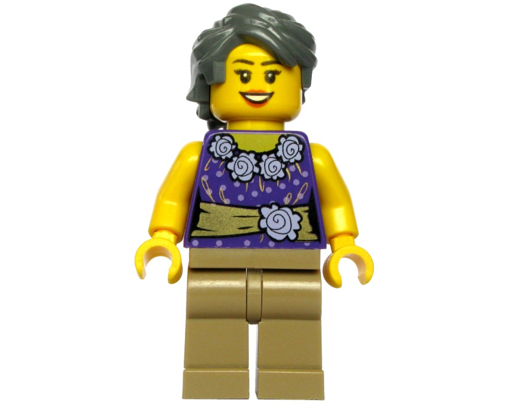 LEGO Set fig-009181 Dark Purple Torso, Dark Tan Legs, Dark Bluish Grey ...
