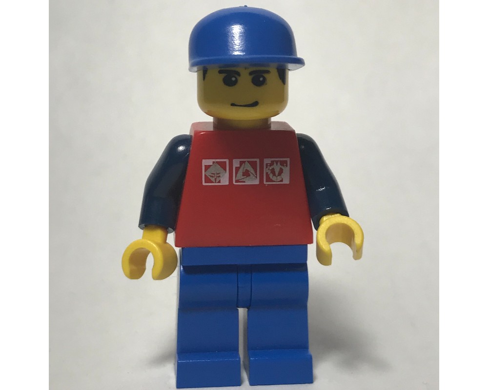 LEGO Set fig-009199 Red Torso, Blue Legs, Blue Cap | Rebrickable ...