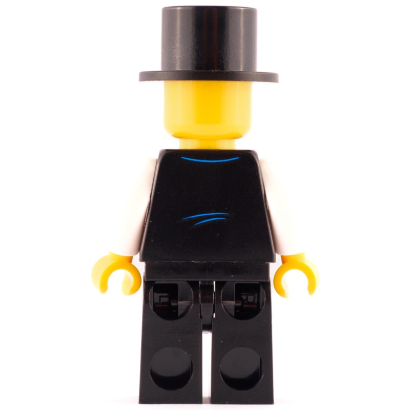 LEGO Set fig-009245 Black Torso, Black Legs, Black Top Hat ...