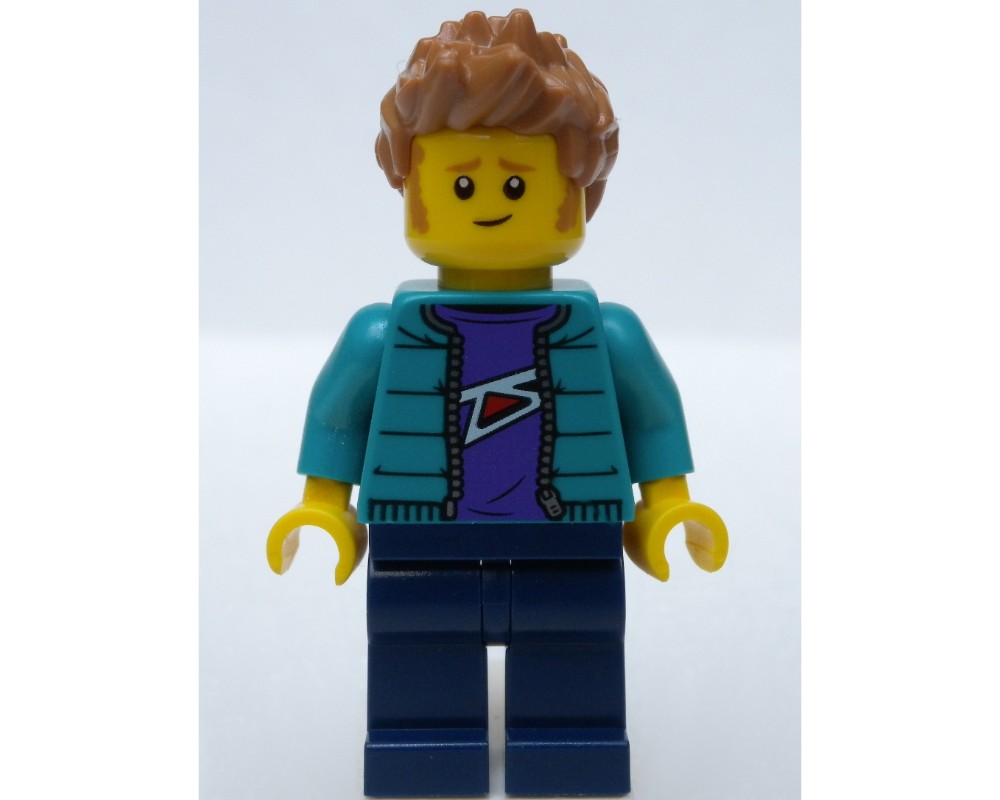 LEGO Set fig-009246 Dark Turquoise Torso, Dark Blue Legs, Medium Nougat ...