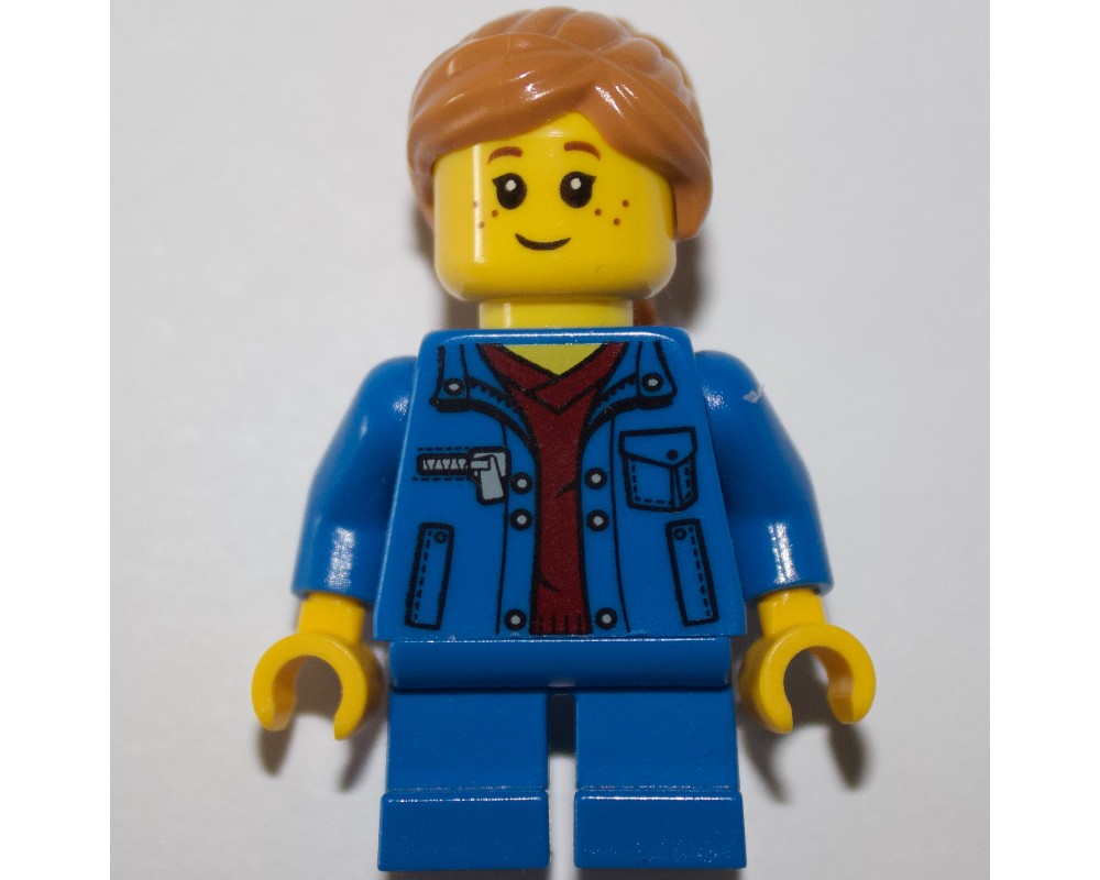LEGO Set fig-009272 Kid - Blue Torso, Blue Legs, Medium Nougat Hair ...