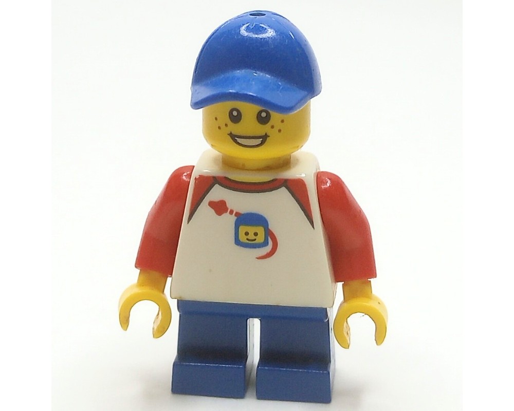 LEGO Set fig-009318 Kid - White Torso, Blue Legs, BLue Cap ...
