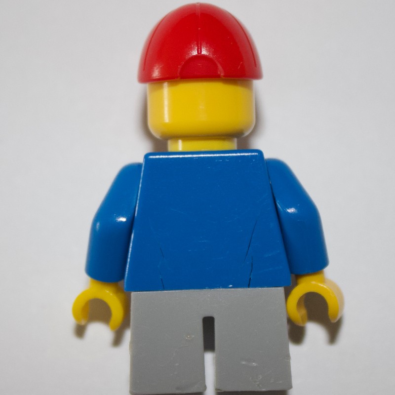 LEGO Set fig-009353 Kid - Blue Torso, Light Bluish Grey Legs, Red Cap ...