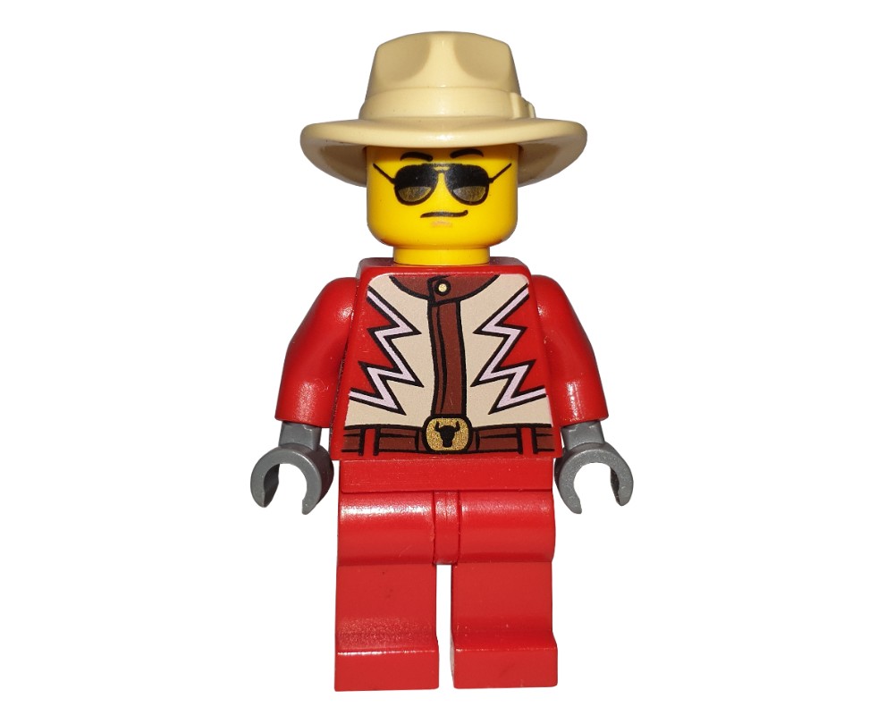 LEGO Set fig-009378 Red Torso, Red Legs, Tan Hat | Rebrickable - Build ...