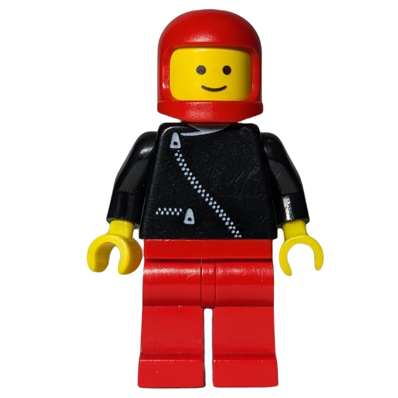 LEGO Set fig-009470 Black Torso, Red Legs, Red Helmet | Rebrickable ...