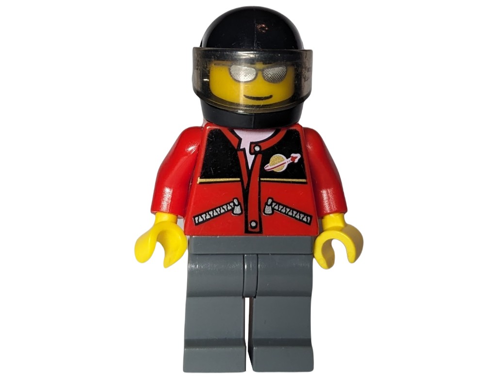 LEGO Set fig-009546 Man, Red Jacket with Classic Space Logo, Black ...