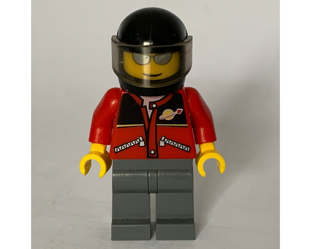 LEGO Set fig-009546 Man, Red Jacket with Classic Space Logo, Black ...