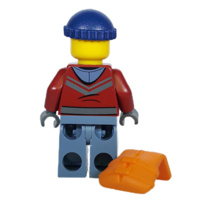 LEGO Set fig-009759 Marine Explorer, Dark Red Jacket, Sand Blue Legs ...
