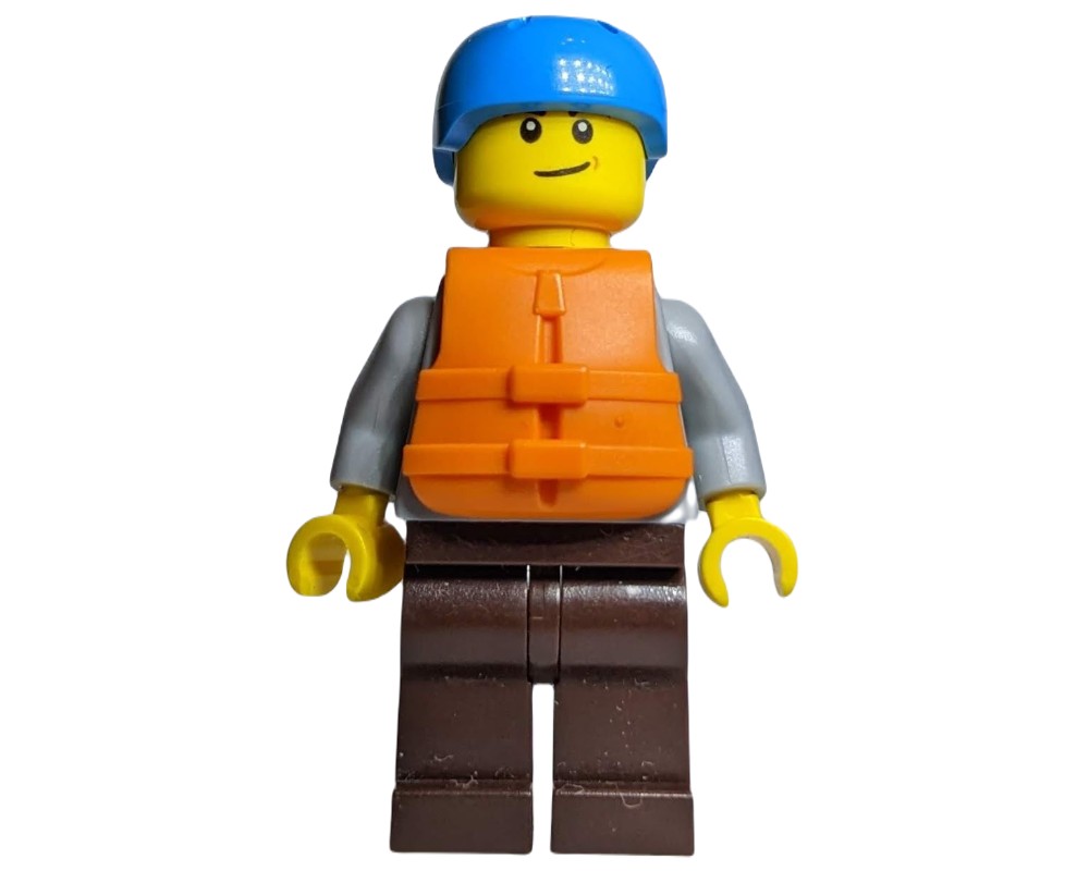 LEGO Set fig-009843 Man, Light Bluish Gray Hoodie over Dark Red Shirt ...