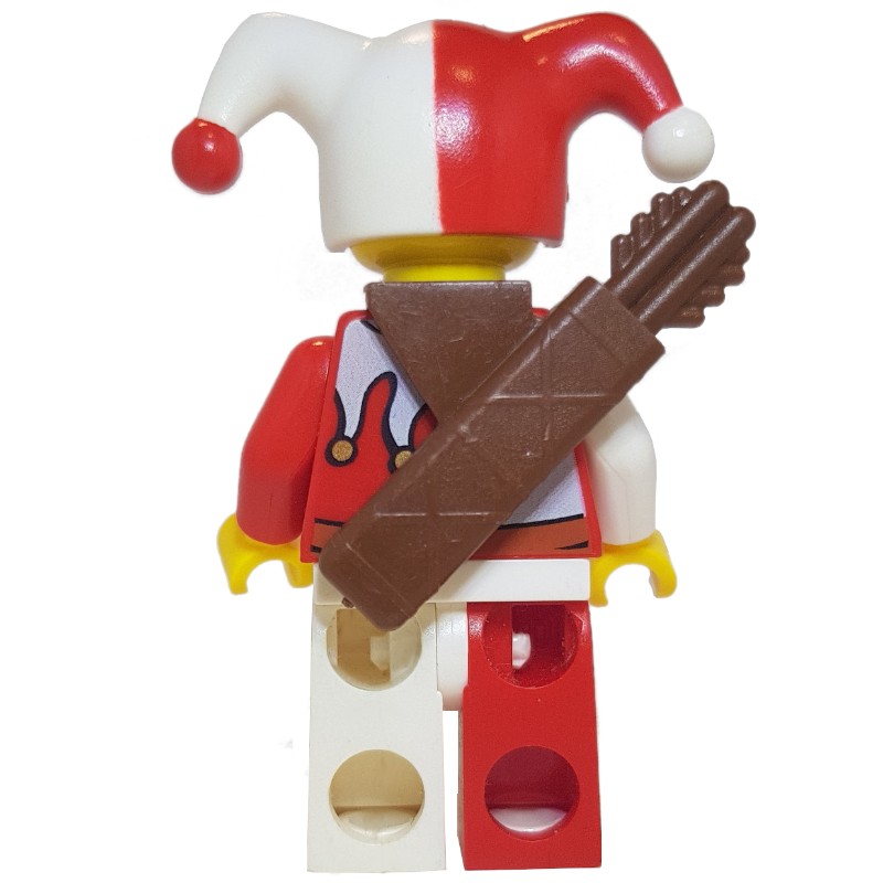 LEGO Set fig-009889 Jester, Red and White, Quiver | Rebrickable - Build ...