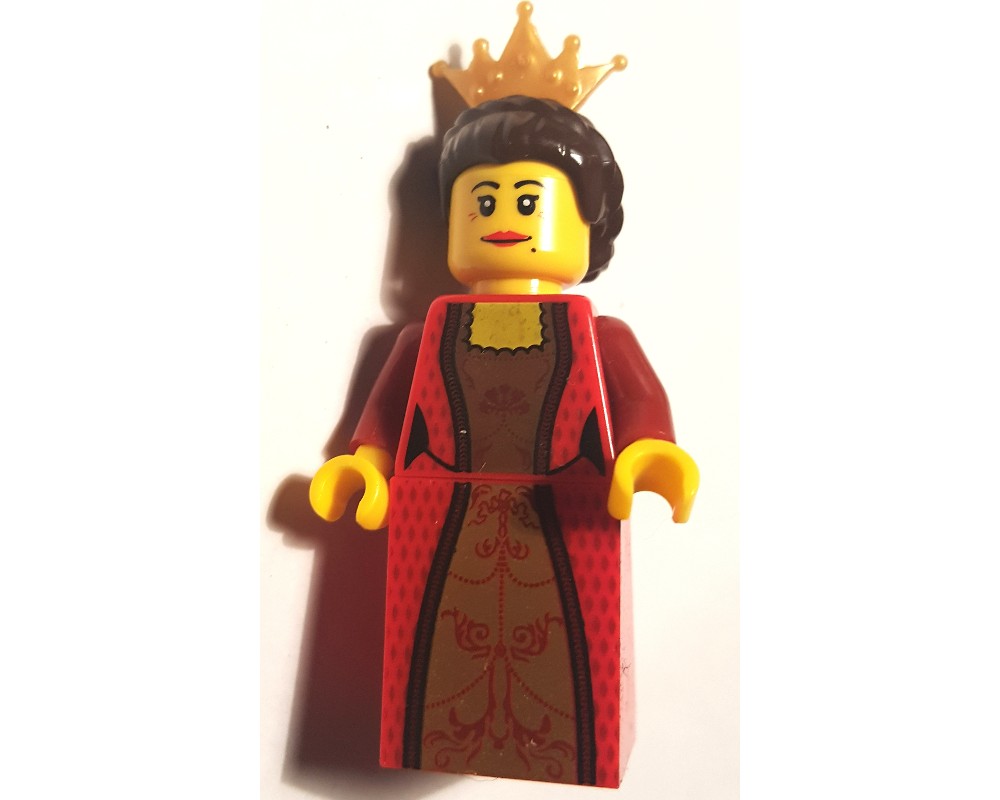 LEGO Set fig-009891 Chess Queen, Red Dress, Gold Crown | Rebrickable ...