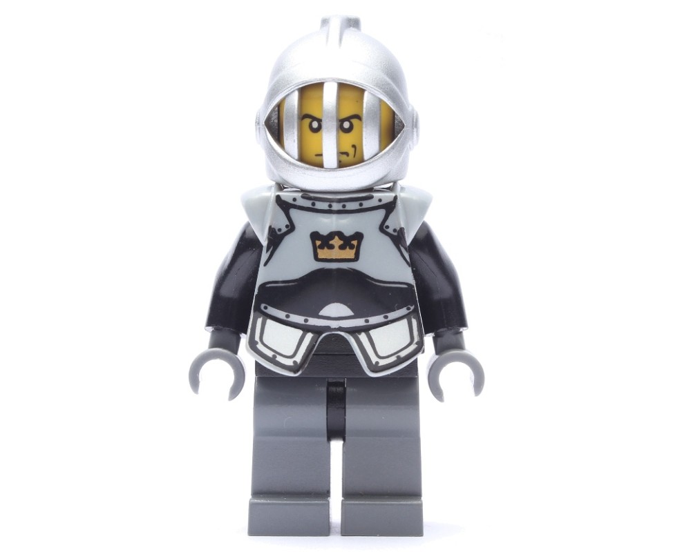 LEGO Set fig-009931 Knight, Black, Armor, Helmet with Grille ...
