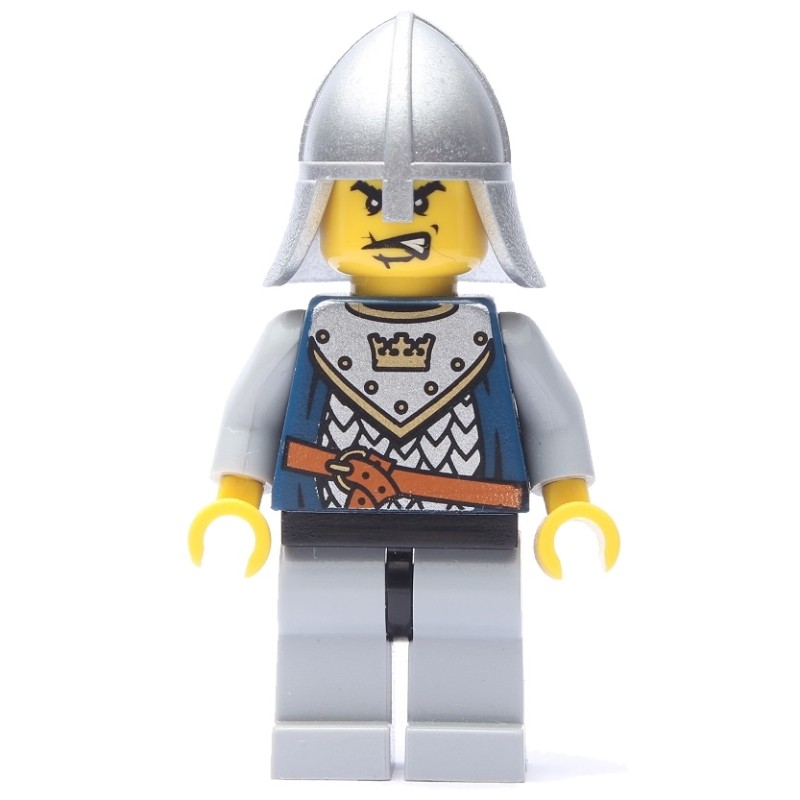 LEGO Set fig-009934 Knight, Dark Blue, Helmet, Angry | Rebrickable ...