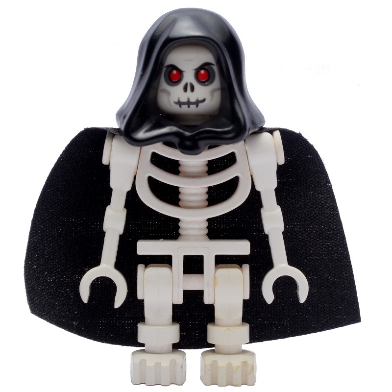 LEGO Set fig-009937 Skeleton, Red Eyes, Black Hood and Cape (2009 ...